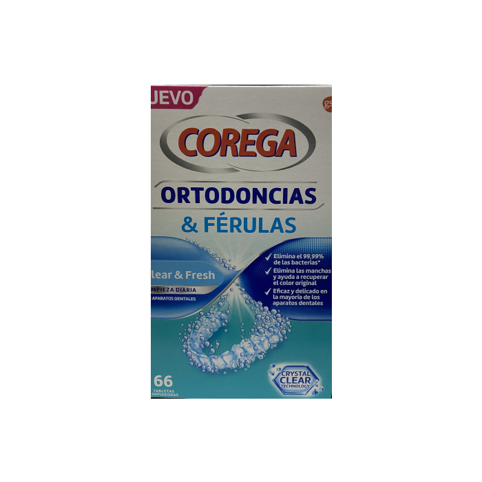 Corega Orthodontics Splins 66 tabletes [&Splints Tablets]